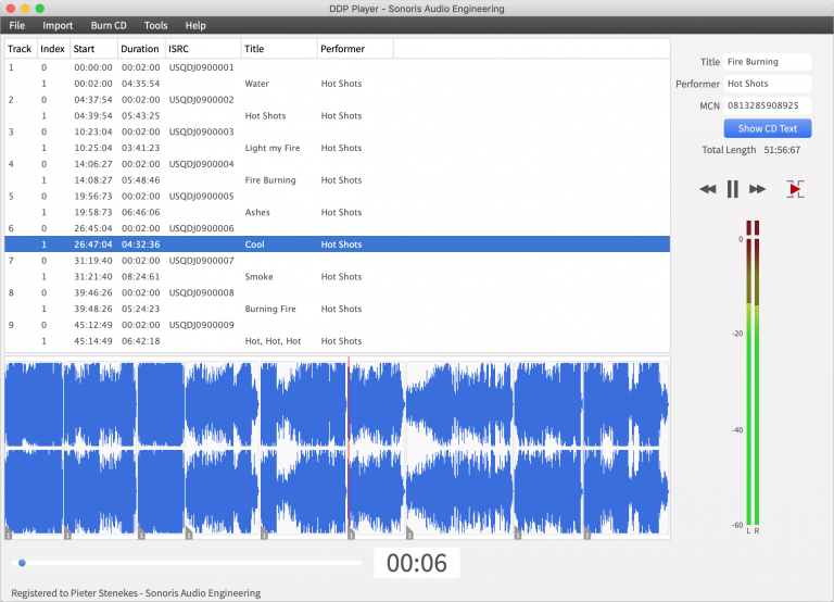 ISRC Editor ‹ Sonoris Audio Engineering
