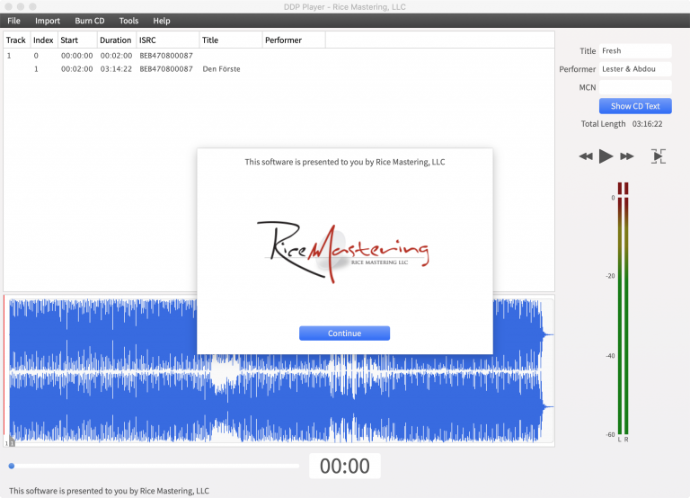 ISRC Editor ‹ Sonoris Audio Engineering