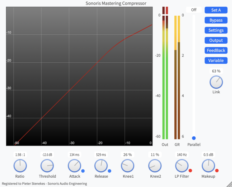 Mastering Compressor ‹ Sonoris Audio Engineering